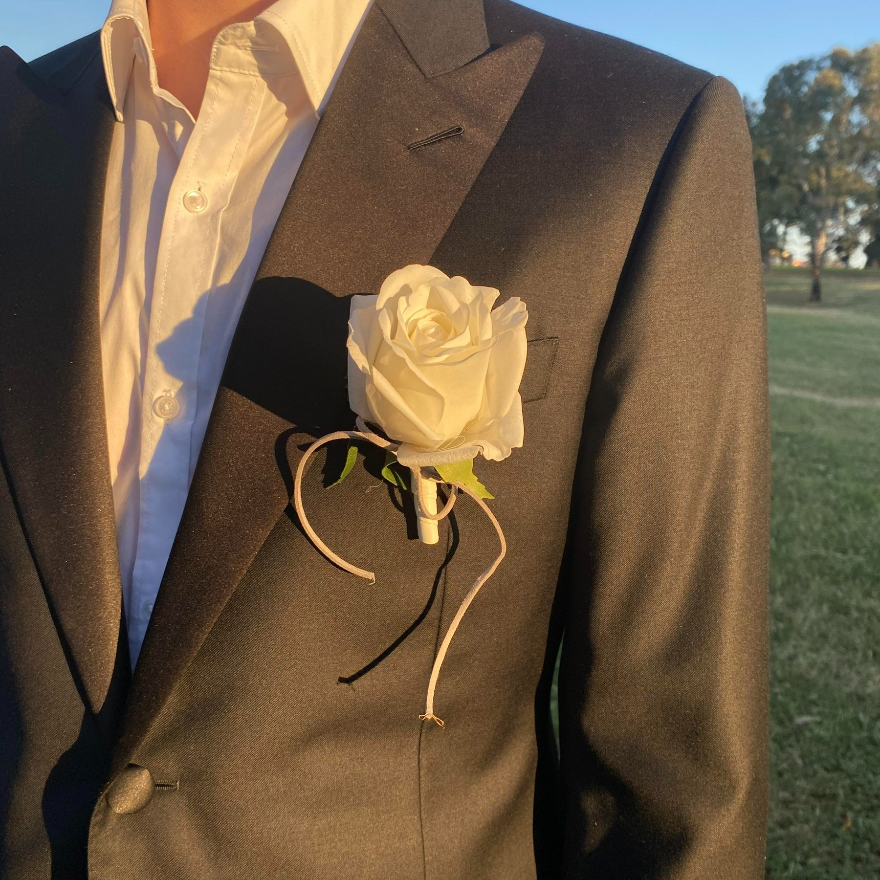White Rose - Buttonhole & Pocket Flower